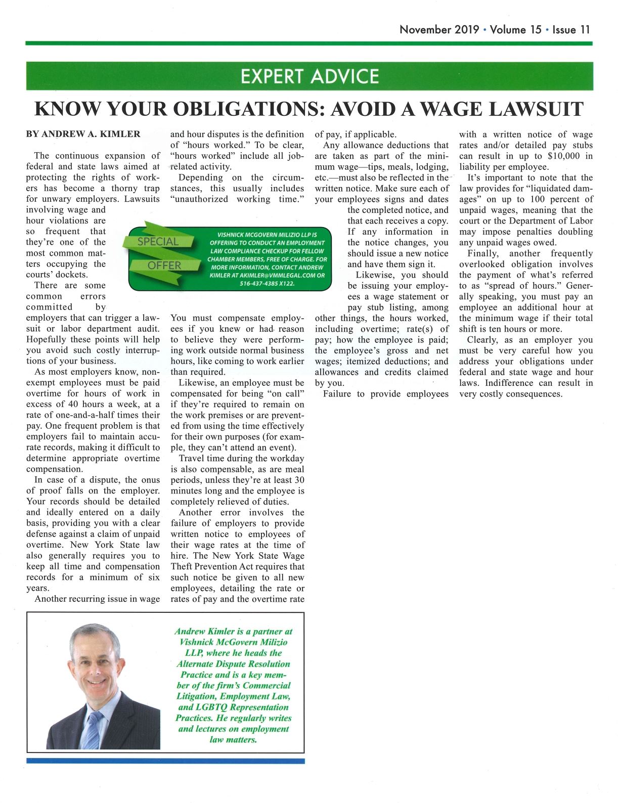 Know Your Obligations: Avoid a Wage Lawsuit